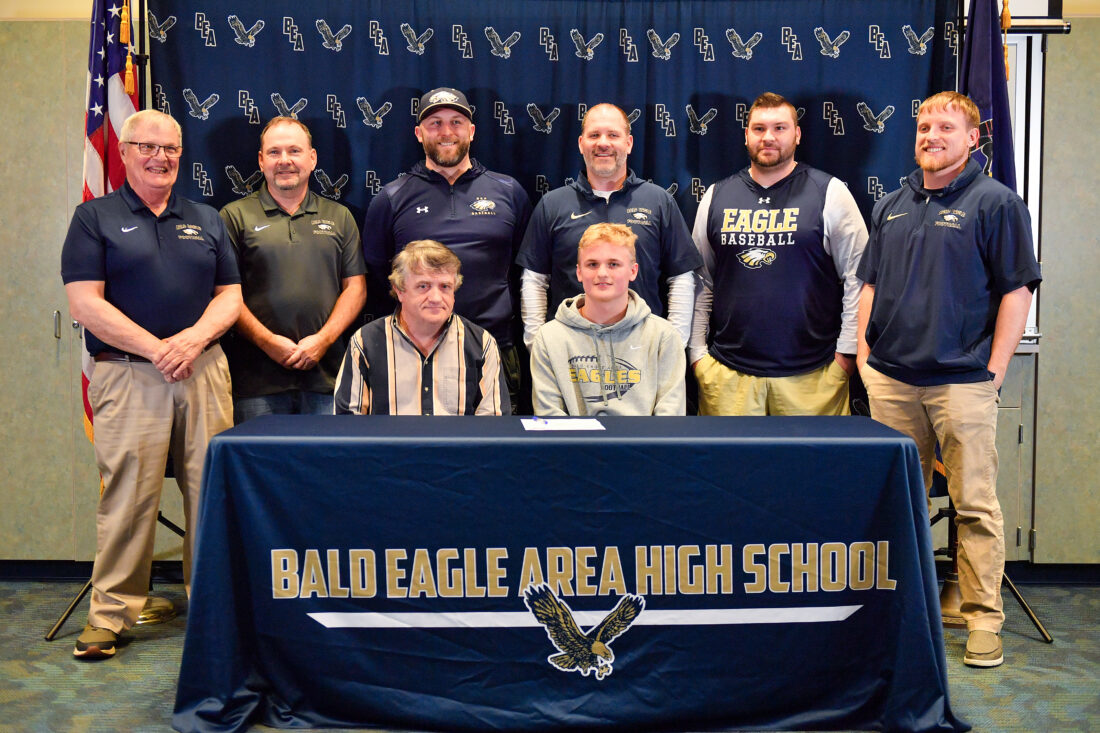 Eight Bald Eagle Area football, baseball players sign college ...